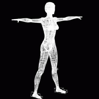 3d human female model