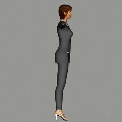 3d human female model