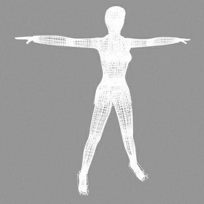 3d human female model