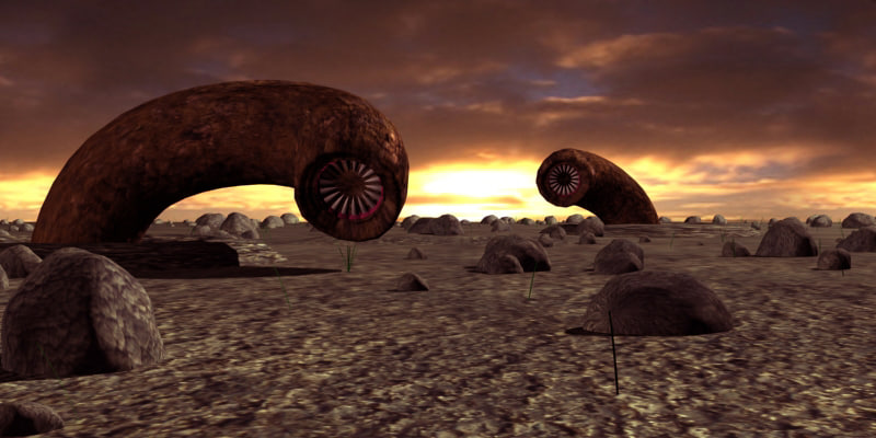 desert worm 3d max