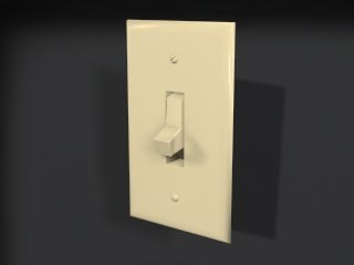 3d model light switch