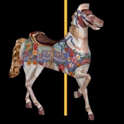 3d model horse carousel