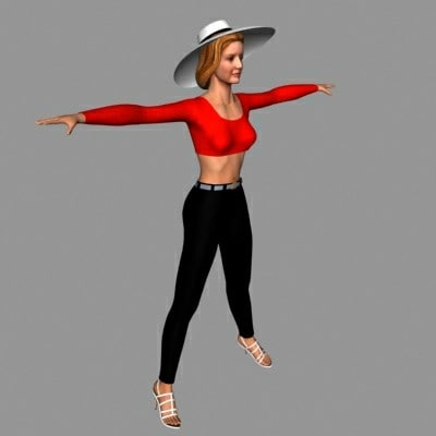 character maureen 3d max