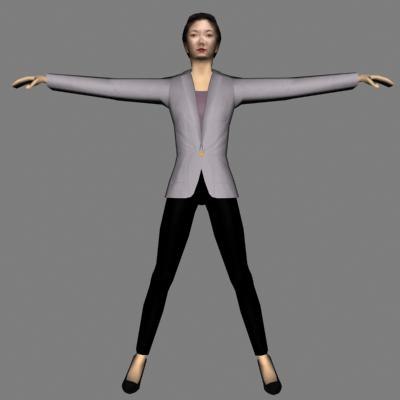3d model of human woman female