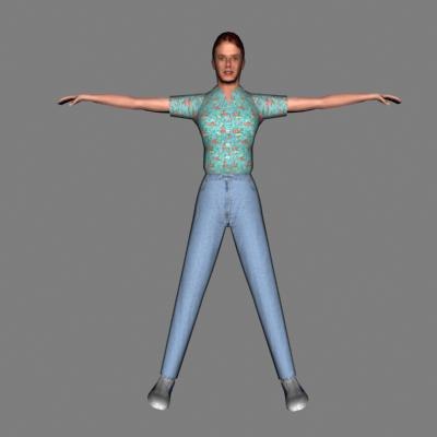 3d model human female