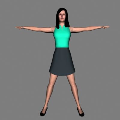 3d model human woman
