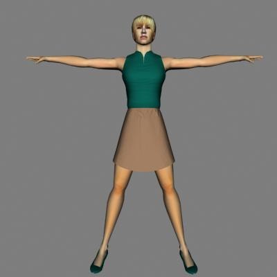 3ds max human woman female