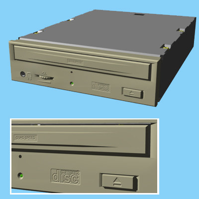 3d model cd-rom drive
