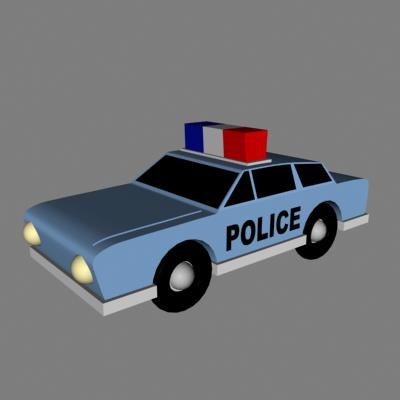 3ds police car