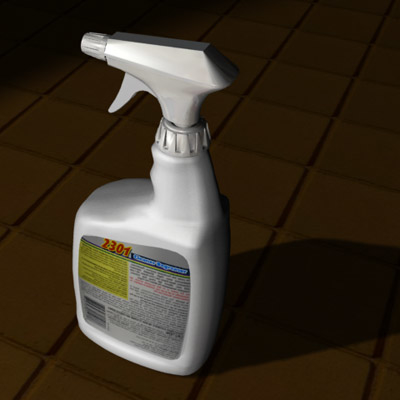 spray bottle 3d model
