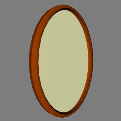 3d oval frame model