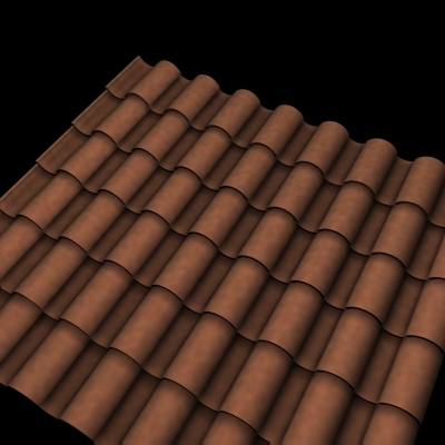 roof tiles 3d model