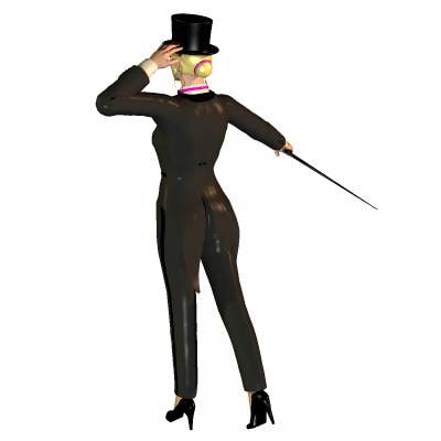 tuxedo poser figure 3d pz3