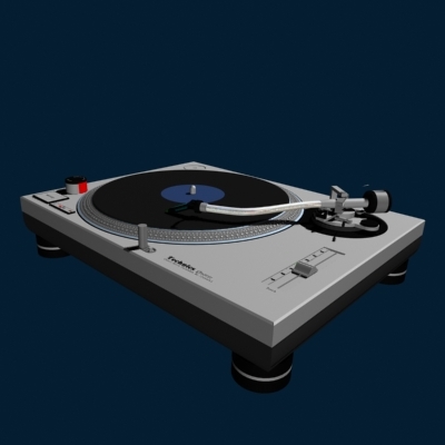 technics turntable 3d model