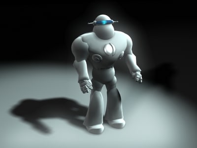 robot character 3d model