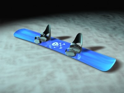 3d model snowboard