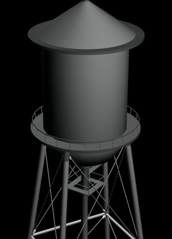 3d model water tower