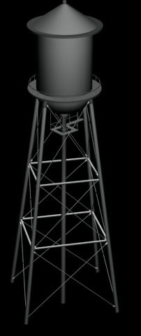 3d model water tower