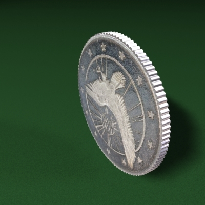 3d model token coin