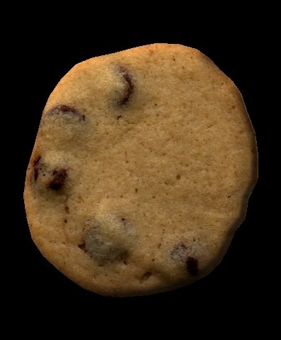 3d chocolate chip cookie model