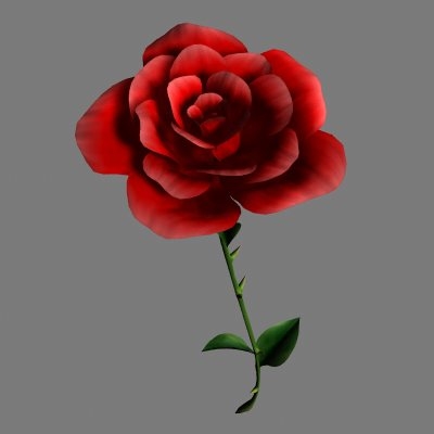 free rose 3d model