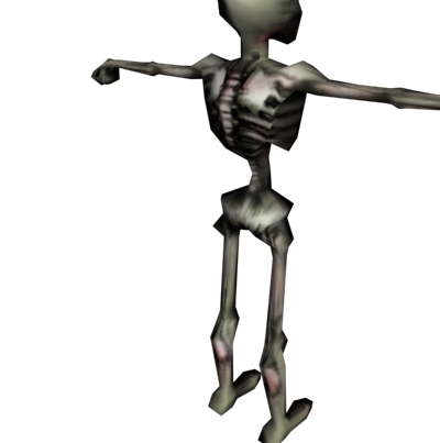 zombie skeleton undead 3d model