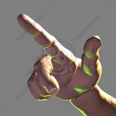 hand fingers 3d model