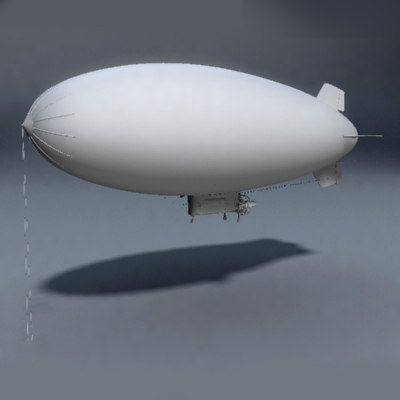 modelo 3d dirigible - TurboSquid 160313