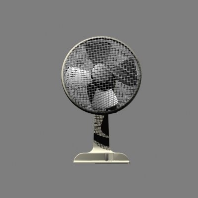 3d model fan