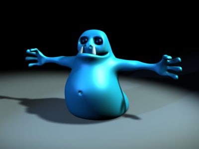 3d monster blob model