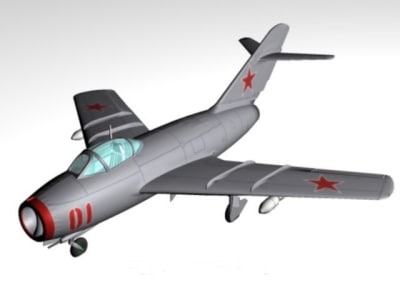 3d model soviet fighter plane