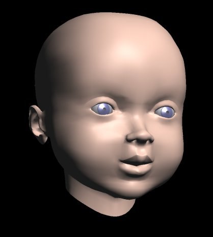 baby face 3d model