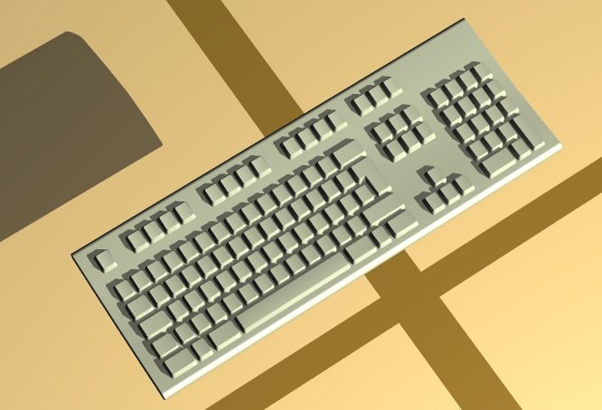 3d model keyboard