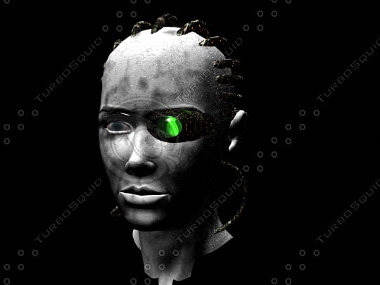 new cyborg 3d model