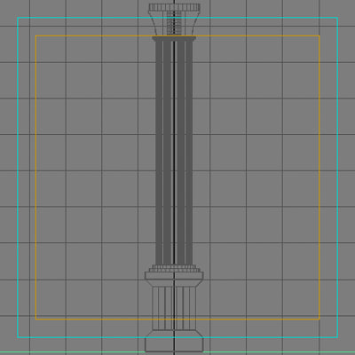 modern architectural column 3d model