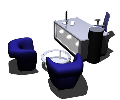 Free Reception Desk 3D Models for Download | TurboSquid