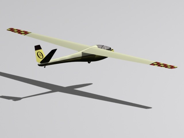 glider 3d model