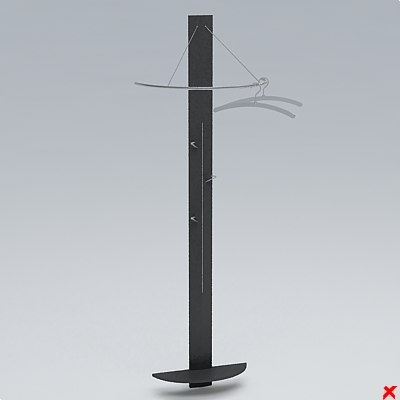 free dxf model coat rack