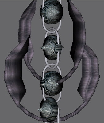 3d spiked chain mace d