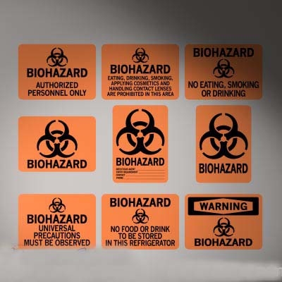 osha biohazard signs 3d model