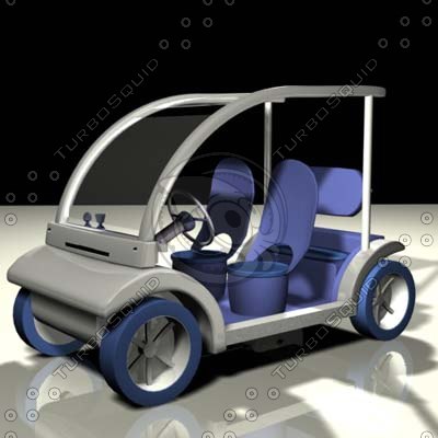 3d electric car model
