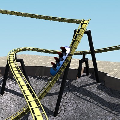 rollercoaster cart 3d model