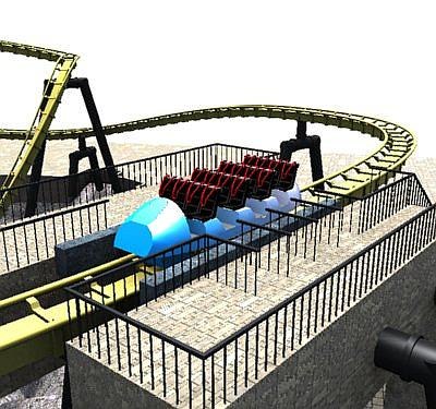 rollercoaster cart 3d model