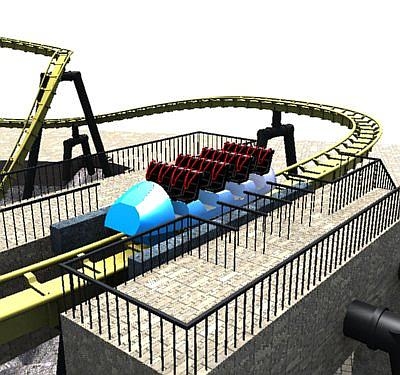rollercoaster cart 3d model