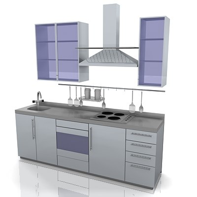 kitchen unit 3d model