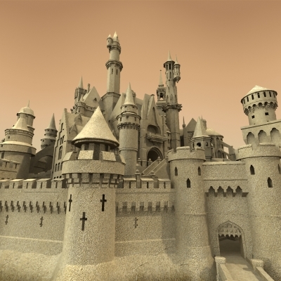sandcastle sand castle 3d model