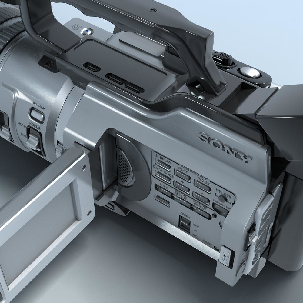 sony vx2000 camcorder 3d max