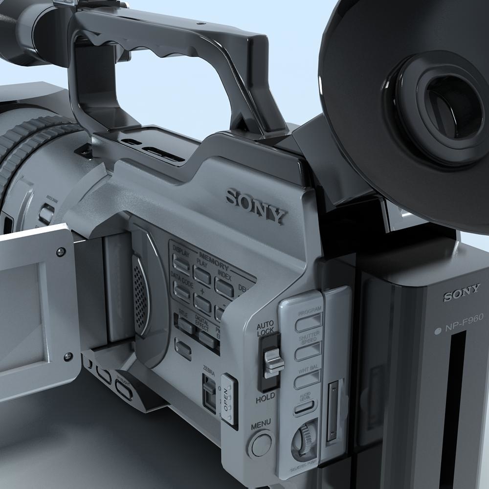 sony vx2000 camcorder 3d max