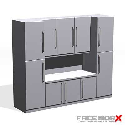 3ds max kitchen cabinet