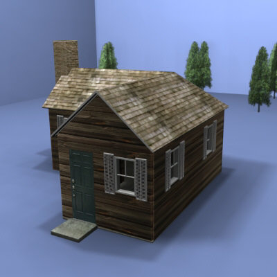 3d cabin model